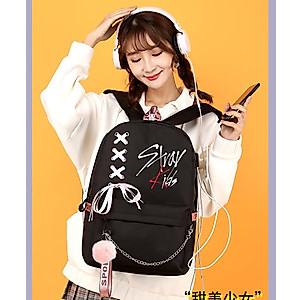 LOVEAngeler Stray Kids Backpack Colleage Bookbag School Bag Casual Daypack Stray Kids Merchandise Mochila For Girls