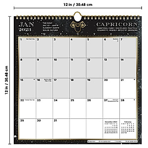 2023 Astrology Spiral Wall Calendar