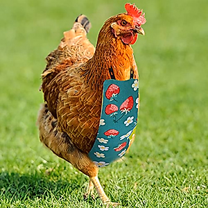 3 Pieces Pet Chicken Diapers Duckling Diapers Reusable Goose Clothes Washable Pet Diapers with Bow Tie for Poultry (Medium)