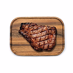 Ironwood Gourmet Small Steak Board, 7.5 x 10.5 x 0.5 inches, Brown