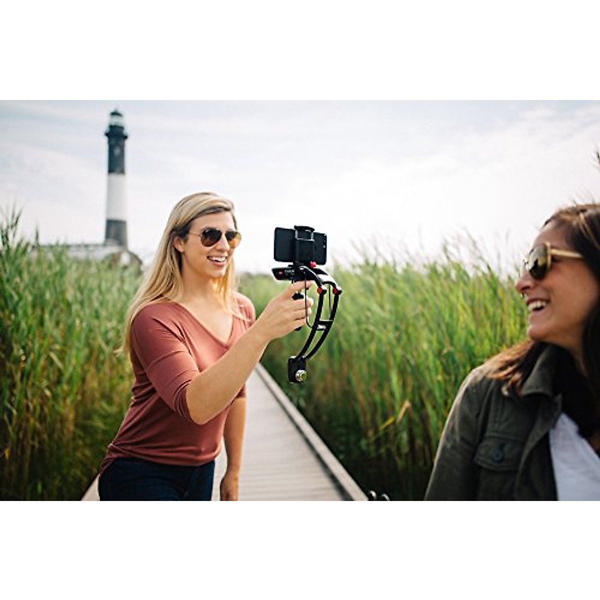 Steadicam Volt Electronic Handheld Gimbal Stabilizer for All IPhone XS, XS Max & XR, All Samsung S9/S9+ & GoPro Hero, Black, compact