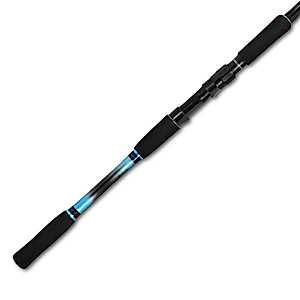 Fiblink 4-Piece 7-Feet Carbon Fiber Fishing Rod Spinning Travel Portable Rod Lightweight Sensitive Tournament Quality Fishing Pole for Fresh & Saltwater(Spinning-Blue-H)