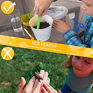 18 Pieces Fine Motor Skill Toys Include 6 Handy Scoopers 6 Jumbo Tweezers 6 Rubber Tipped Dropper Bug Insects Catcher Science Sensory Learning Tool Backyard Outdoor Explorer Kit Skill Development