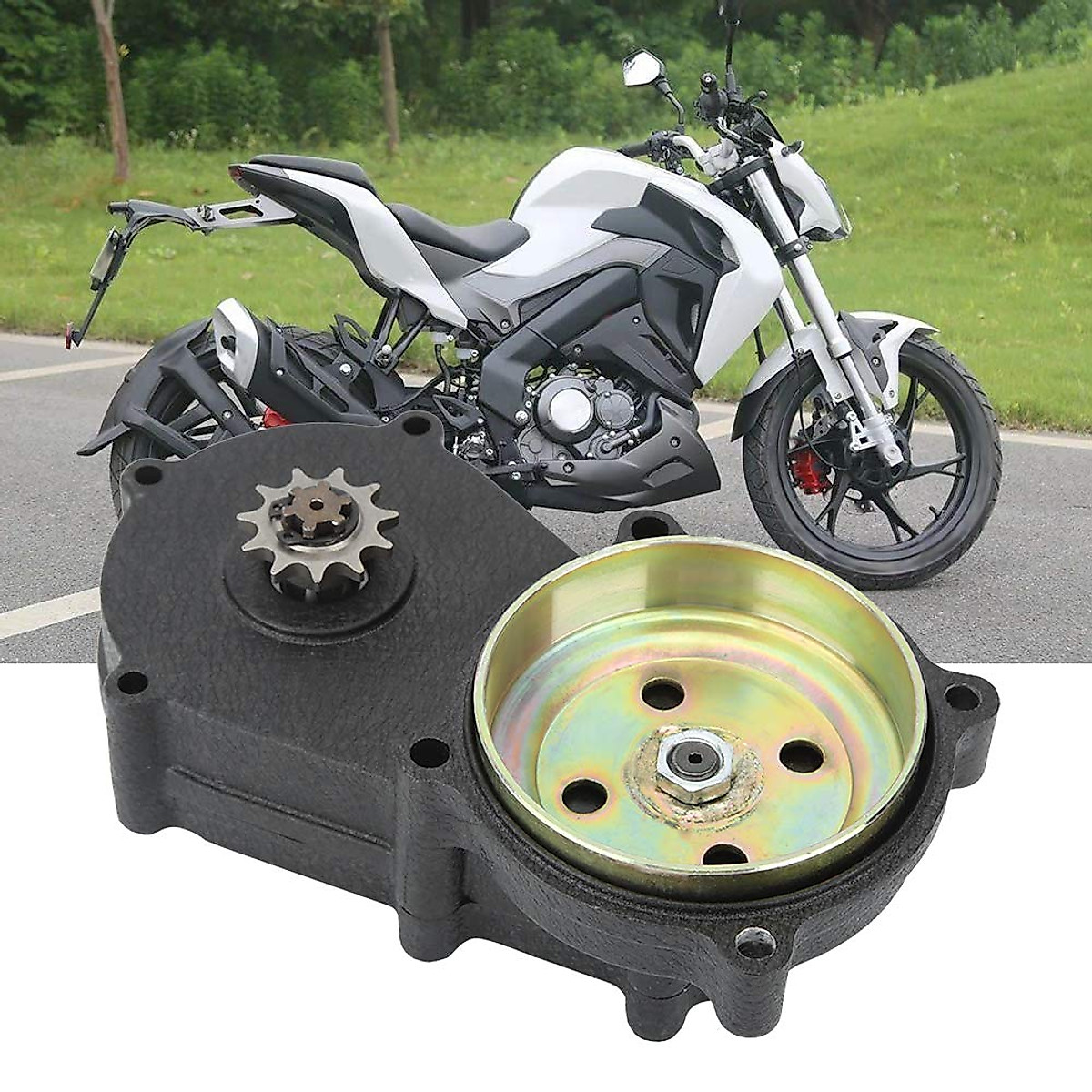 Gear Reduction Box For Ssr 50Cc-Gear Box,11T T8F Double Chain 47/49CC Motor Clutch Drum Gear Box for 2 Stroke Chinese Minimoto Baby Kid Dirt Bike
