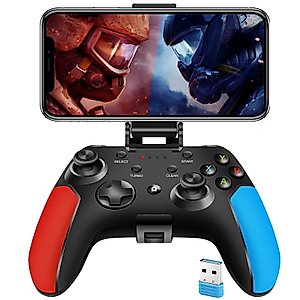 Wuzcon Wireless Controller for iPhone/Android/Windows/macOS/Steam Deck/Switch, Bluetooth Mobile Gaming Controller Gamepad for XBox Cloud Gaming and PS Remote Play