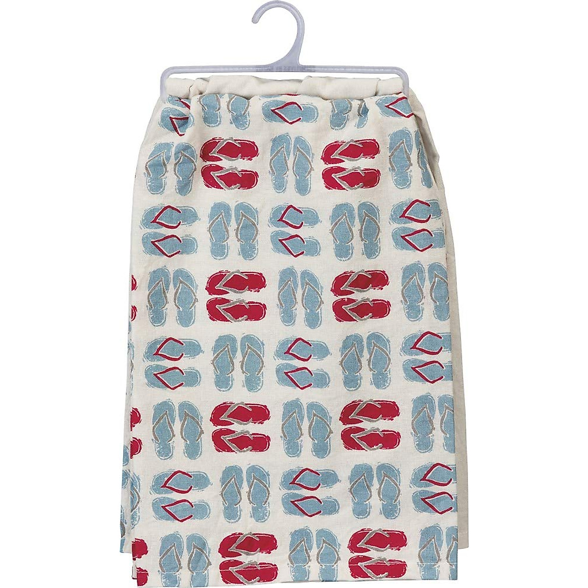 Primitives by Kathy Beach Holiday Dish Towel, Flip Flop State of Mind 28 inches length x 28 inches width square