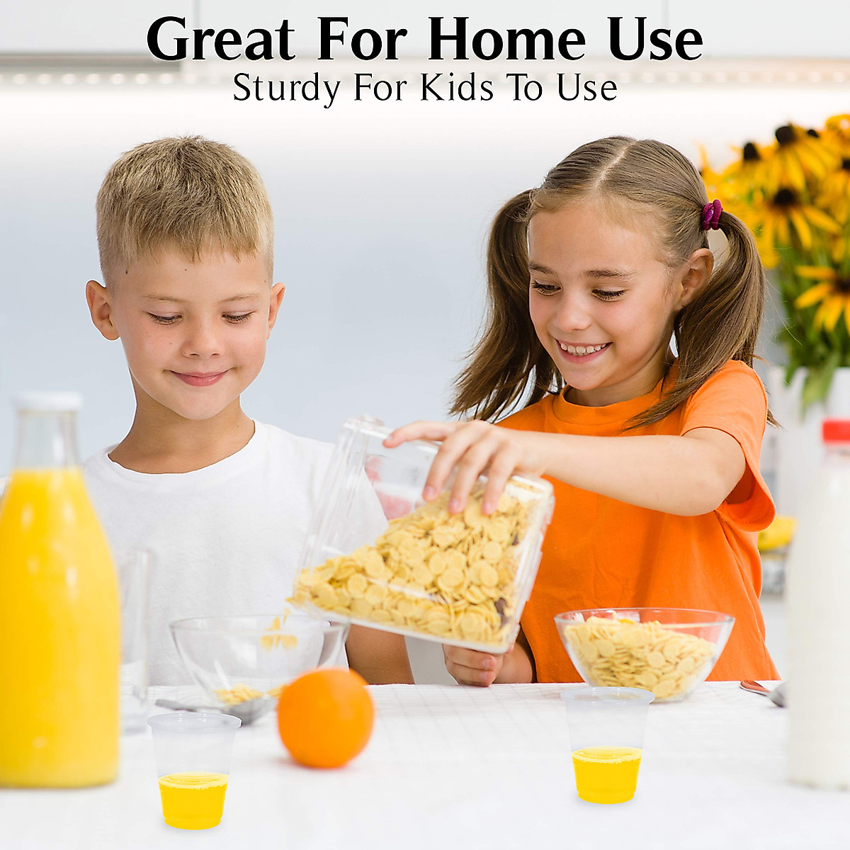 Upper Midland Products 5 Oz Plastic Cups, 500 CT 5 Oz Cups Small Plastic Cups, These Small Disposable Cups Are Extra Sturdy, Small Cups For Everyday Use