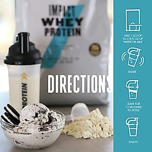 MyProtein Impact Whey Protein , Cookies & Cream, Pouch, 2.2lbs