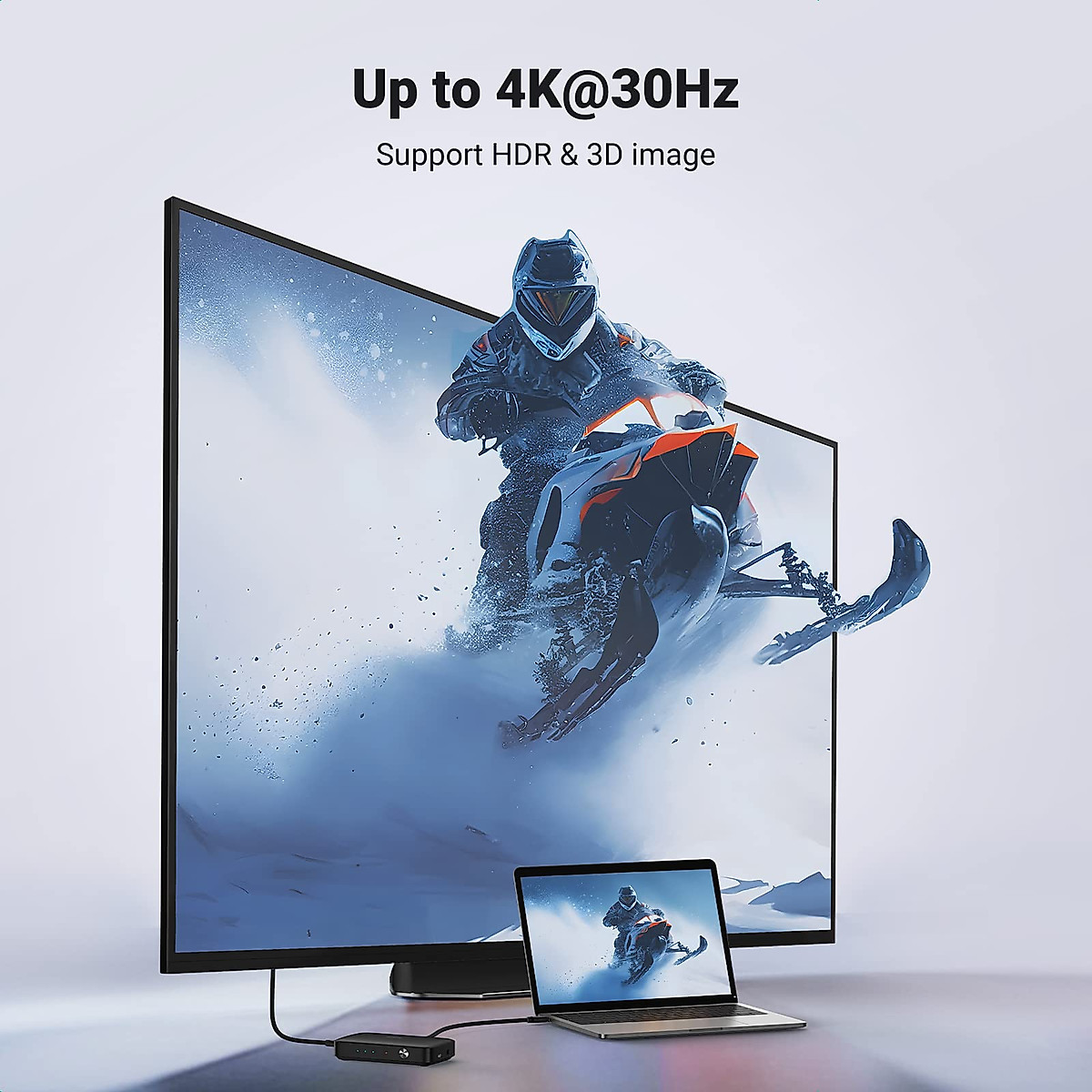 UGREEN HDMI Switch 3 in 1 Out 4K HDMI Splitter, HDMI Switch with Remote Supports HDR CEC 3D HDCP1.4 HDMI 3 Port Box Hub 4K 30Hz, Compatible with PS5 PS4 Xbox Fire Stick Roku Apple TV PC