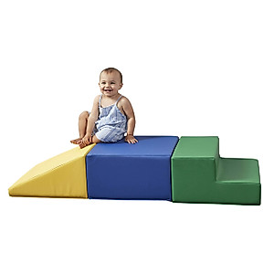 Factory Direct Partners 11618-AS SoftScape Toddler Playtime Climber, Indoor Active Play Structure (3-Piece Set) - Assorted