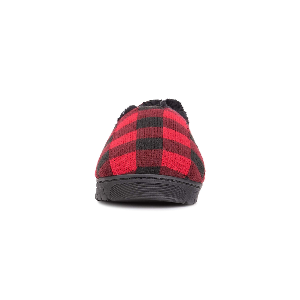 MUK LUKS Men's John Slippers, Red/Black, Large