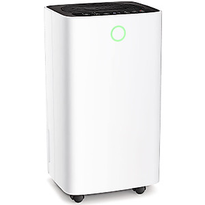 Kndko 2000 Sq. Feet Dehumidifiers, 30 Pint Dehumidifier for Basement, Home and Bedroom With Auto or Manual Drainage - Dehumidifiers With Drain Hose, 3 Operation Modes & 12HR Timer