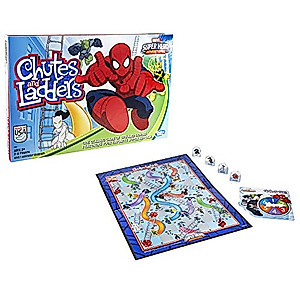 Hasbro Gaming Marvel Spider-Man Web Warriors Chutes & Ladders Game (Amazon Exclusive)