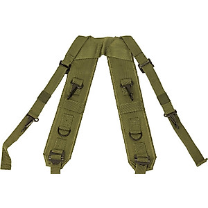 Army Universe Olive Drab Combat H Style LC-1 Military Suspenders Load Bearing Harness Backpack Straps