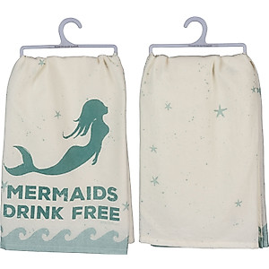 Primitives by Kathy Kitchen Towel - Mermaids Drink Free