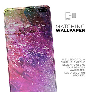 DesignSkinz Abstract Neon Paint Explosion Protective Vinyl Decal Wrap Skin Cover Compatible with The Samsung Galaxy S20 (Screen Trim & Back Glass Skin)