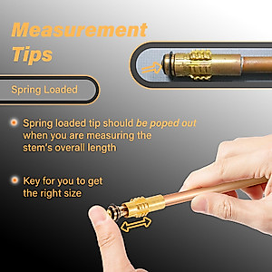 Upgrade Version 123-0095 500 Series Mansfield Style Stem Assembly Replacement Part For 12-Inch Sillcock ASFP (Overall length 16")