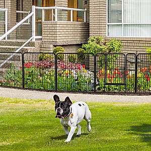 YITAHOME Garden Fence Outdoor Animal Barrier Fence Dog Fences for The Yard Metal Fence Border for Patio/Lawn (8Pcs 32inch)