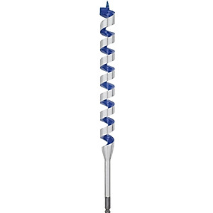 IRWIN WeldTec Auger Wood Drill Bit 1-1/4" X 17" (3043015), Black