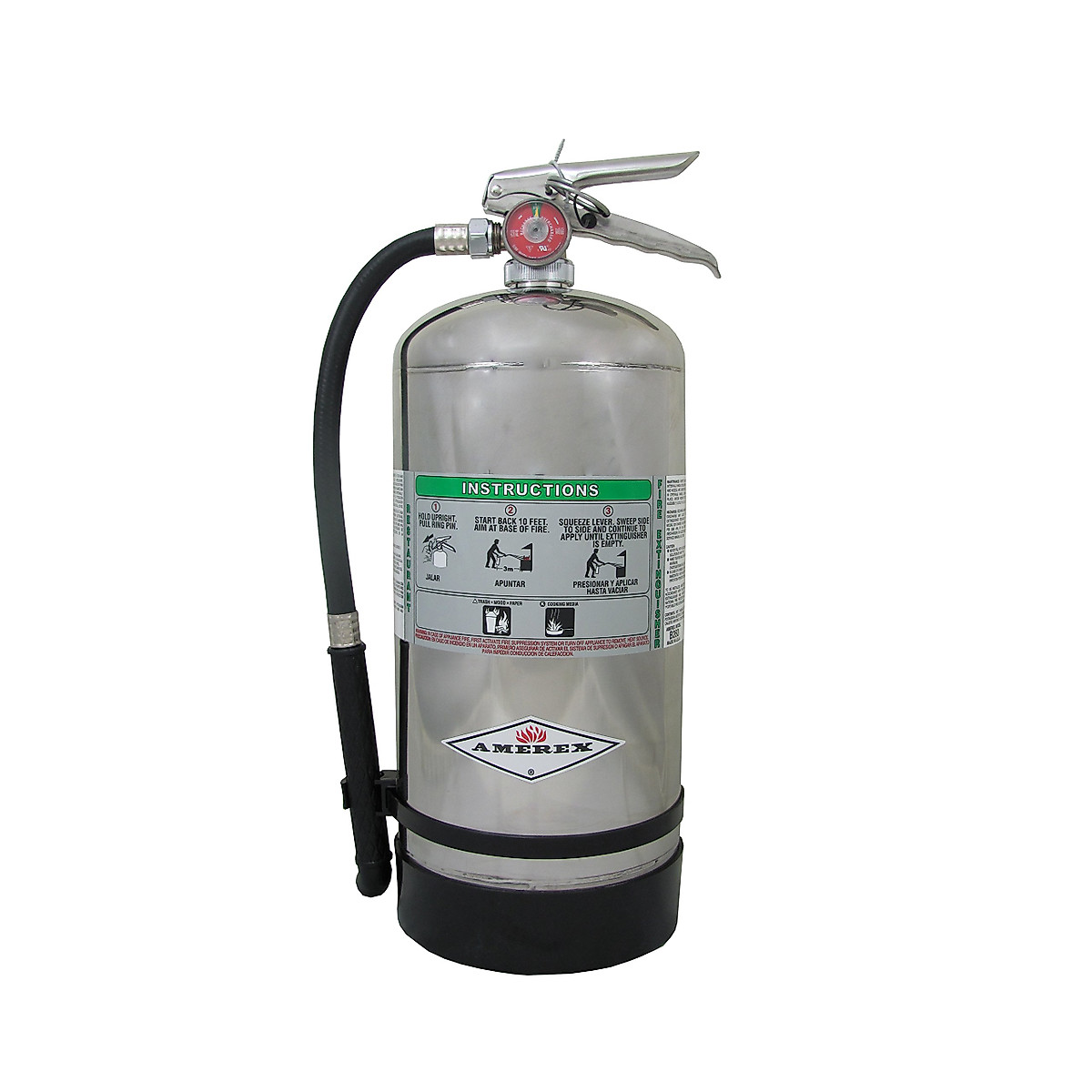 Amerex B260, 6 Liter Wet Chemical Class A K Fire Extinguisher, Ideal For “KITCHEN USE”