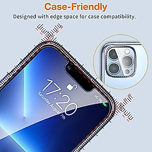 EGV [3+2 Pack] Screen Protector for iPhone 13 Pro 6.1 Inch with Camera Lens Protector, Tempered Glass With Alignment Kit, 9H Hardness, Case Friendly