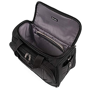 Travelpro Crew Versapack Underseat Carry-on Deluxe Travel Tote Bag, Men and Women, Jet Black, 17-Inch
