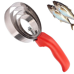 Fish Skin Brush Fast Remove, 2 Pack Stainless Steel Fish Scaler Remover, Heavy Duty commercial Fish Scaler Brush Fish Scaler Cleaning, Stainless Steel Sawtooth Easily Remove Fish Scales