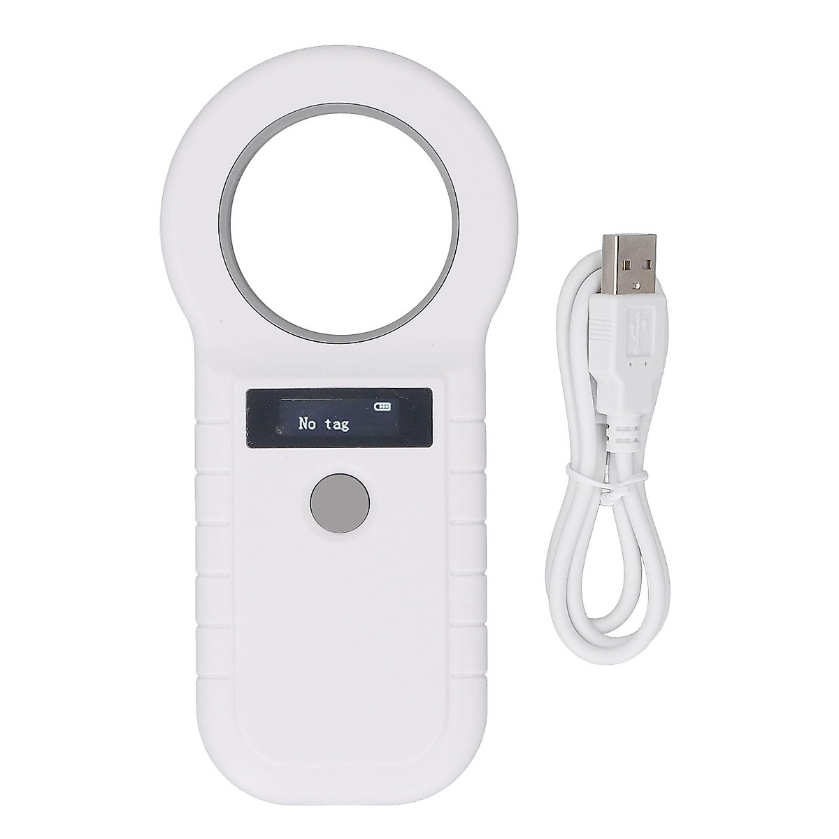 New Upgrade Pet Microchip Scanner, 134.2kHz High Accuracy Rechargeable Animal Handheld RFID Reader, Portable Pet Microchip Kit for Dogs ID Tag FDX B (ISO11784 11785)