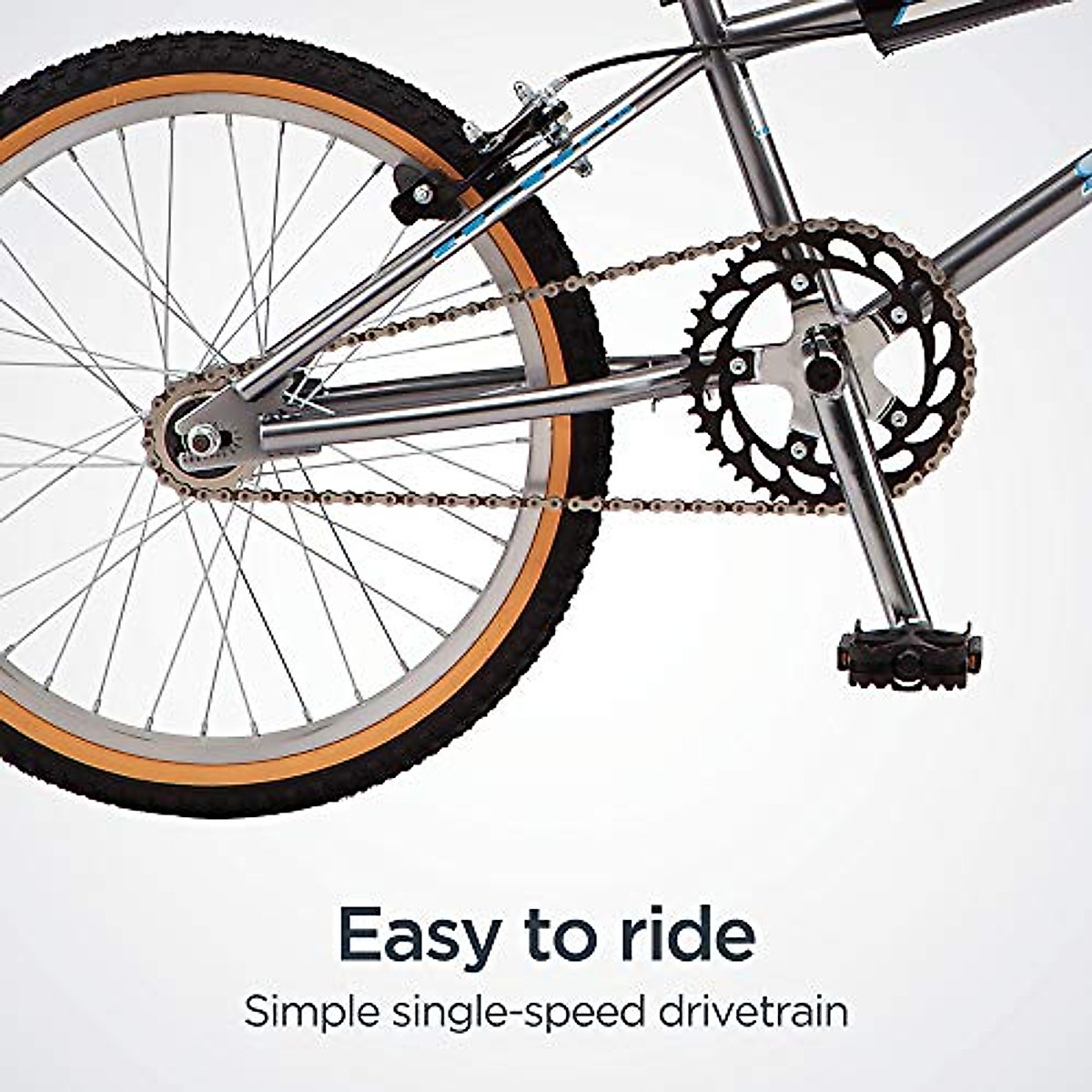 ﻿Schwinn Sting Pro Retro BMX for Youth/Adult, Throwback 1989 Design, Single-Speed Drivetrain, Hi-Ten Steel Frame, Aluminum Rims, Tubular Crankset, 20-Inch Wheels, Grey