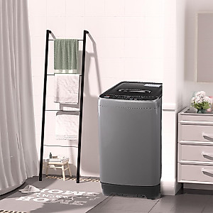 Full Automatic Washer And Dryer Combo, Portable Washing Machine, 13.2 Lbs Compact Washer With Stainless Steel Inner Barrel,10 Wash Programs/Led Display/8 Water Levels/Faucet Adapter,For Home,Apartment