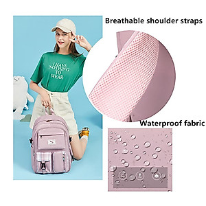 School Backpack for Girls Large Capacity Daypacks Water Resistant Breathability Bookbag Travel Backpacks Bookbag for Girls