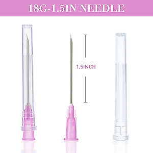 100 Pack 18 Gauge 1 1/2 Inch Lab Accessories, Individually Packaged.