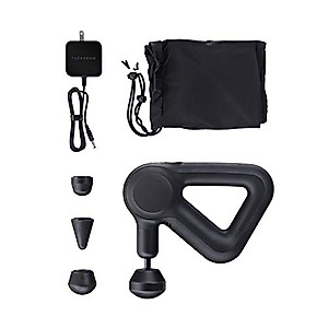 Theragun Prime - Electric Handheld Massage Gun - Smart App and Bluetooth Enabled Percussion Massage for Athletes - Deep Tissue Muscle Therapy Device with Quietforce Technology (Black - 4th Generation)
