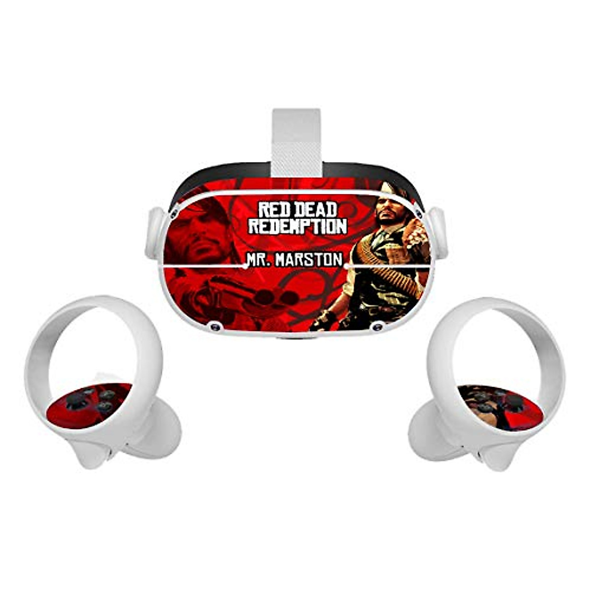 Cowboy Gun Vinyl Skin Sticker Decal Cover for Oculus Quest II Headset and Controllers