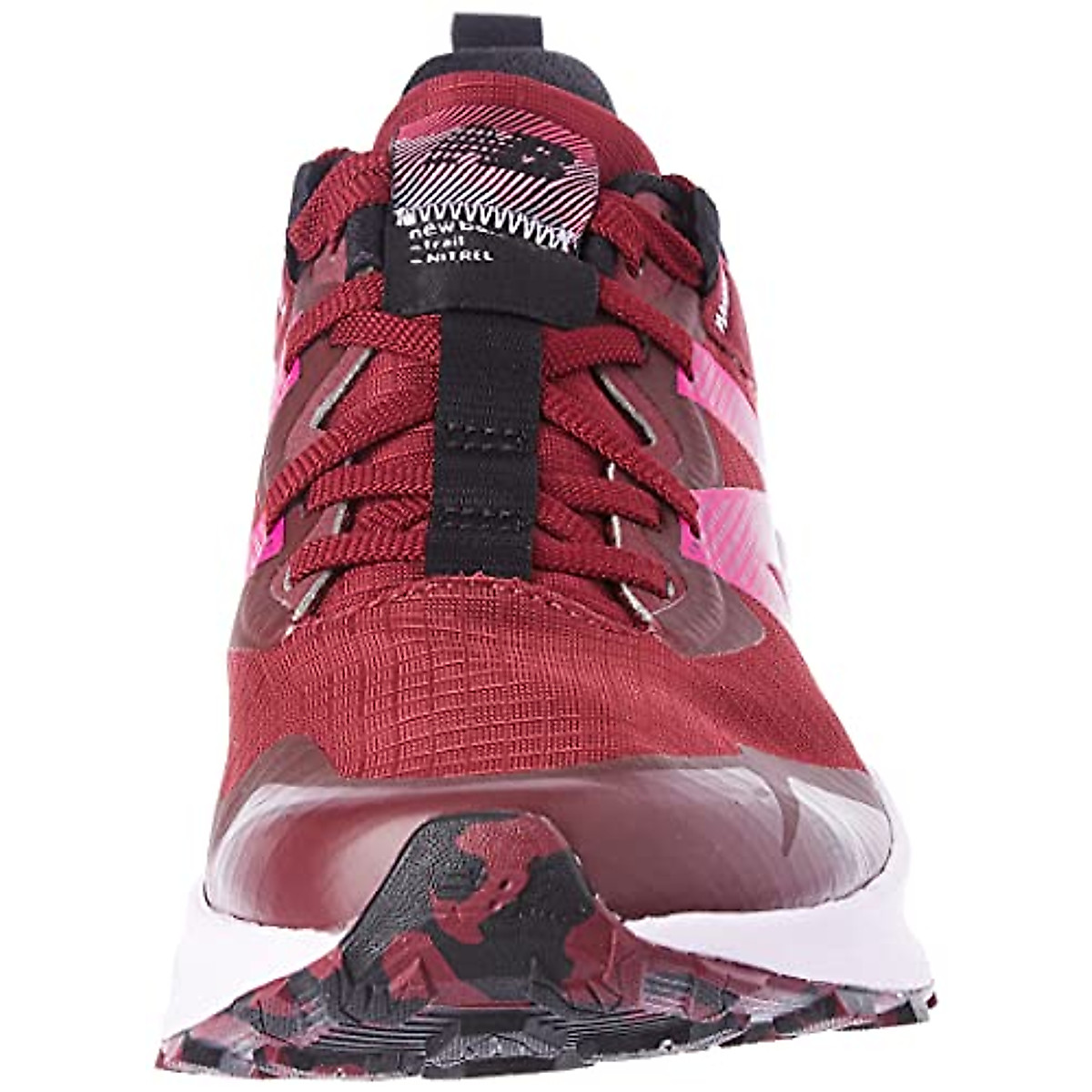 New Balance womens Dynasoft Nitrel V4 Trail Running Shoe, Garnet/Black, 8.5 US