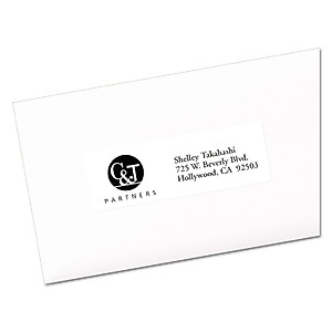 Avery 5262 Easy Peel Mailing Address Labels, Laser, 1-1/3 x 4, White, 350/Pack