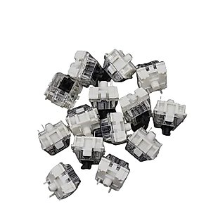100pcs Mechanical Gaming Keyboard Black Blue Brown Red Key Switch for CIY Sockets SMD 3pin Thin Pins Compatible with MX Switch (Black)