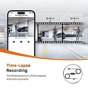 70mai Dash Cam Omni, 360° Rotating, Superior Night Vision,Built-in 128GB eMMC Storage, Time-Lapse Recording, 24H Parking Mode, AI Motion Detection, 1080P Full HD, Built-in GPS, App Control