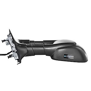 Dependable Direct Left Driver Side Textured Mirror Compatible with Ford SD 99-02, F-250, F-350 - Parts Link #: FO1320196