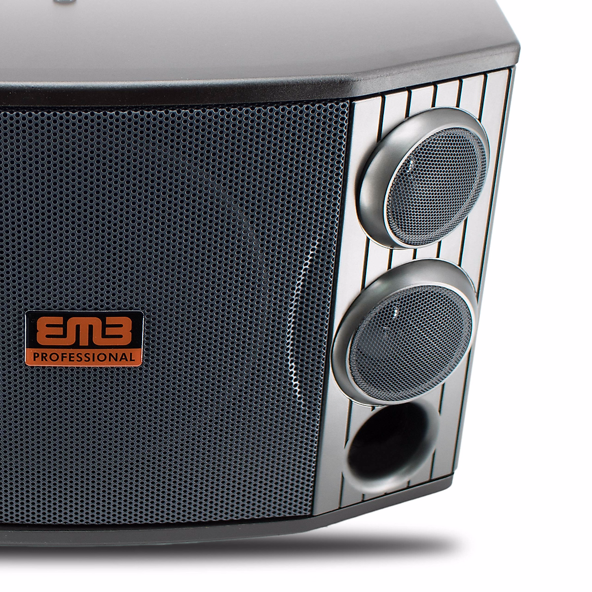 EMB KTV800 800W 10" 3-Way Karaoke Speaker KTV with Bass Reflex | Type Bass Refiex Type: System 3-Way, 5 Speakers | Tweeters/squawkers Set on Both Sides - (2 Speakers)