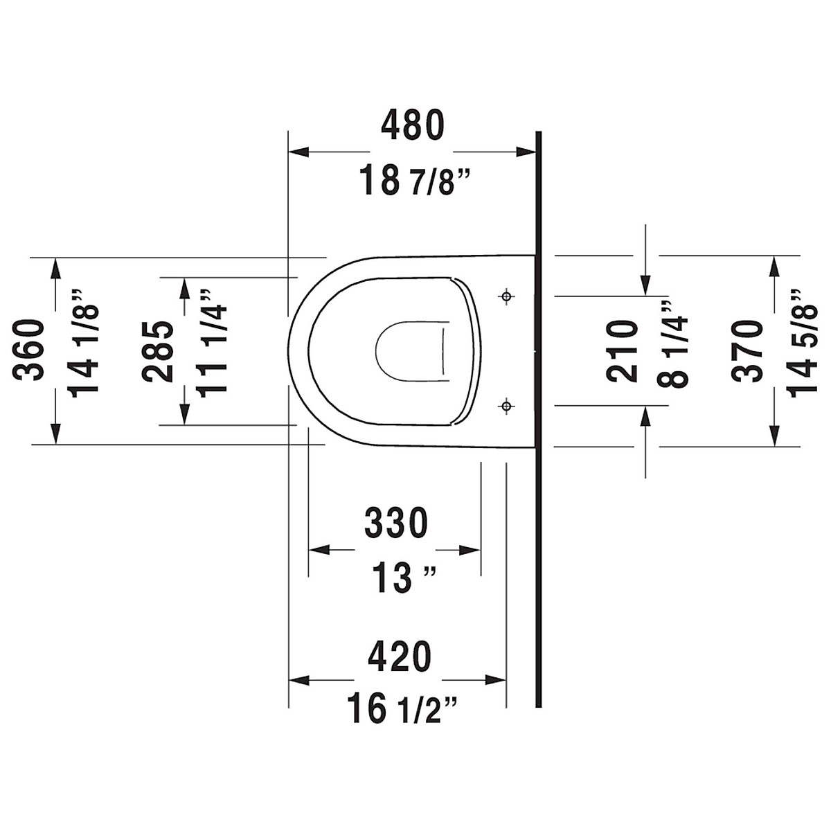 Duravit 2530090092 Bowls Toilets and Bidets, White