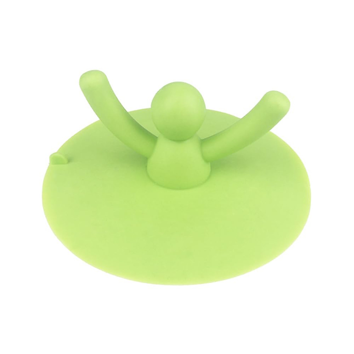 AKOAK 1 Pack Cute Human-Shaped Floor Drain Plug Household Kitchen Toilet Bathroom Shower Waterproof Silicone Sink Plug Bathtub Drain Plug Tool (Green)