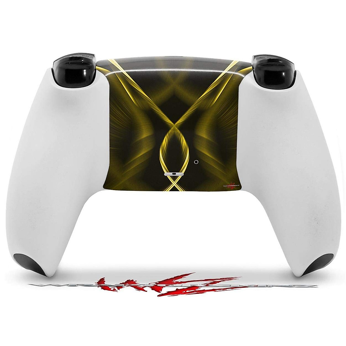 WraptorSkinz Skin Wrap compatible with Sony PS5 DualSense Controller Abstract 01 Yellow (CONTROLLER NOT INCLUDED)