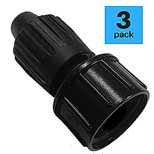 Habitech 3-Pack 1/2 Inch Drip Irrigation Tubing to Faucet/Garden Hose Adapter - Reusable Connector Fittings for Most Rain Bird, Orbit, Dig, Toro 1/2 or 5/8 Tubing x 3/4" FHT