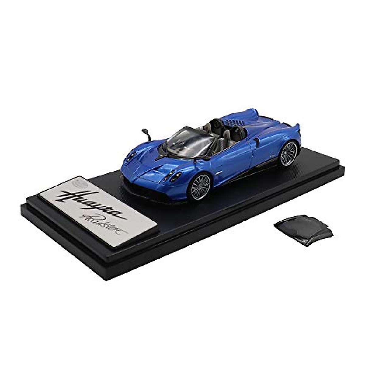 Pagani Huayra Roadster Blue Metallic with Carbon Accents 1/43 Diecast Model Car by LCD Models
