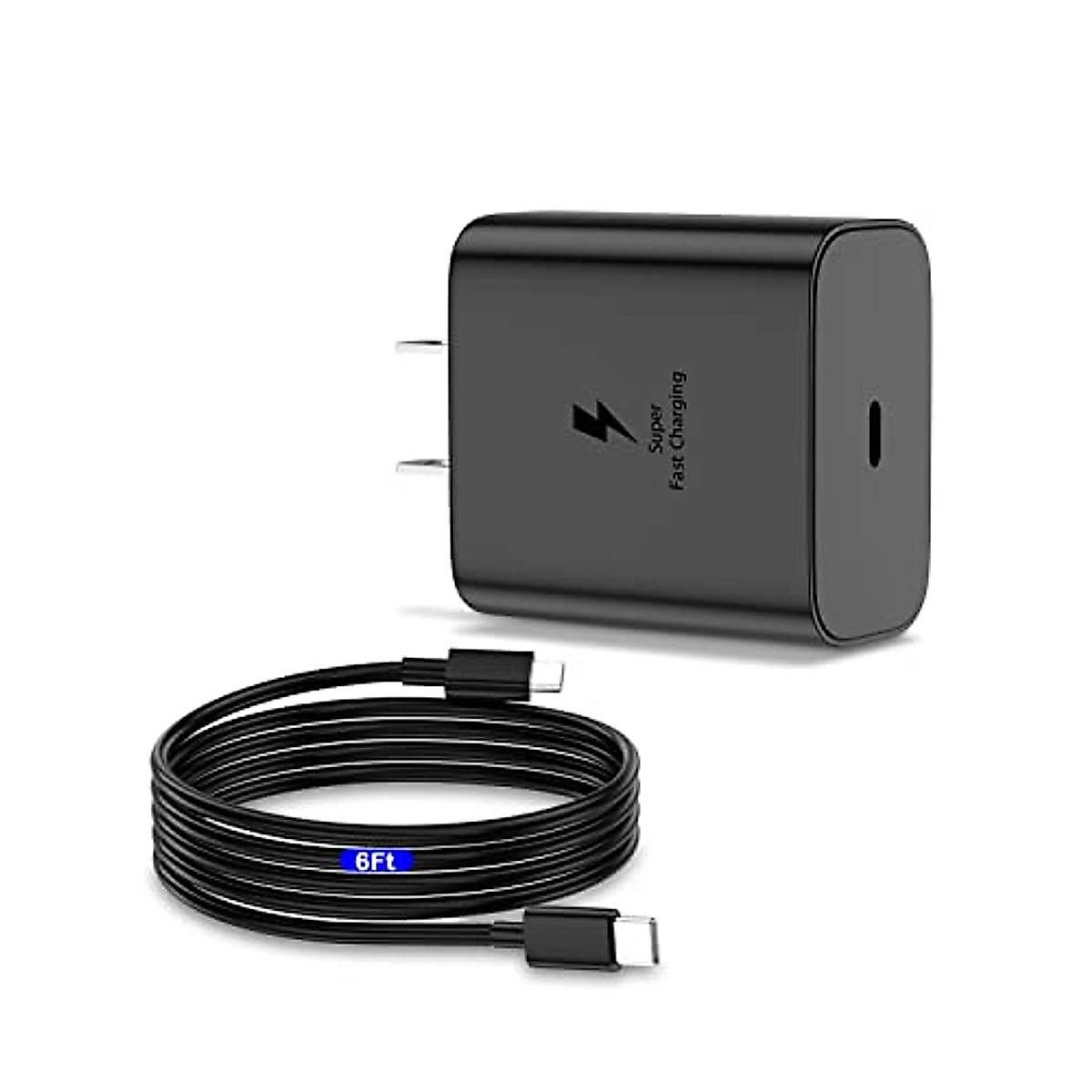 45W USB C Samsung Super Fast Charger Block for Samsung Galaxy S23 Ultra S22 Ultra Charger S23/S23+/S22+/S22/S21/ Ultra,S10/S9/S8,Galaxy Tab S8 Ultra S7/S7+/S8+ Type C Wall Charger with 6ft Cable