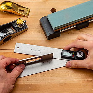 4-Piece Digital Measurement Tool w/Level Box, Height Gauge, Caliper, & Protractor- Precise+Accurate Multifunctional Measurement Kit -Stainless Steel Measuring Tool - Woodworking Tools and Accessories