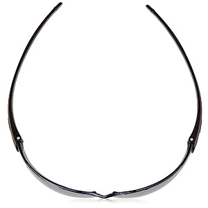 MCR Safety CK117 Checkmate Polycarbonate Silver Mirror Lens Safety Glasses with Non-Slip Bayonet Temple Sleeve