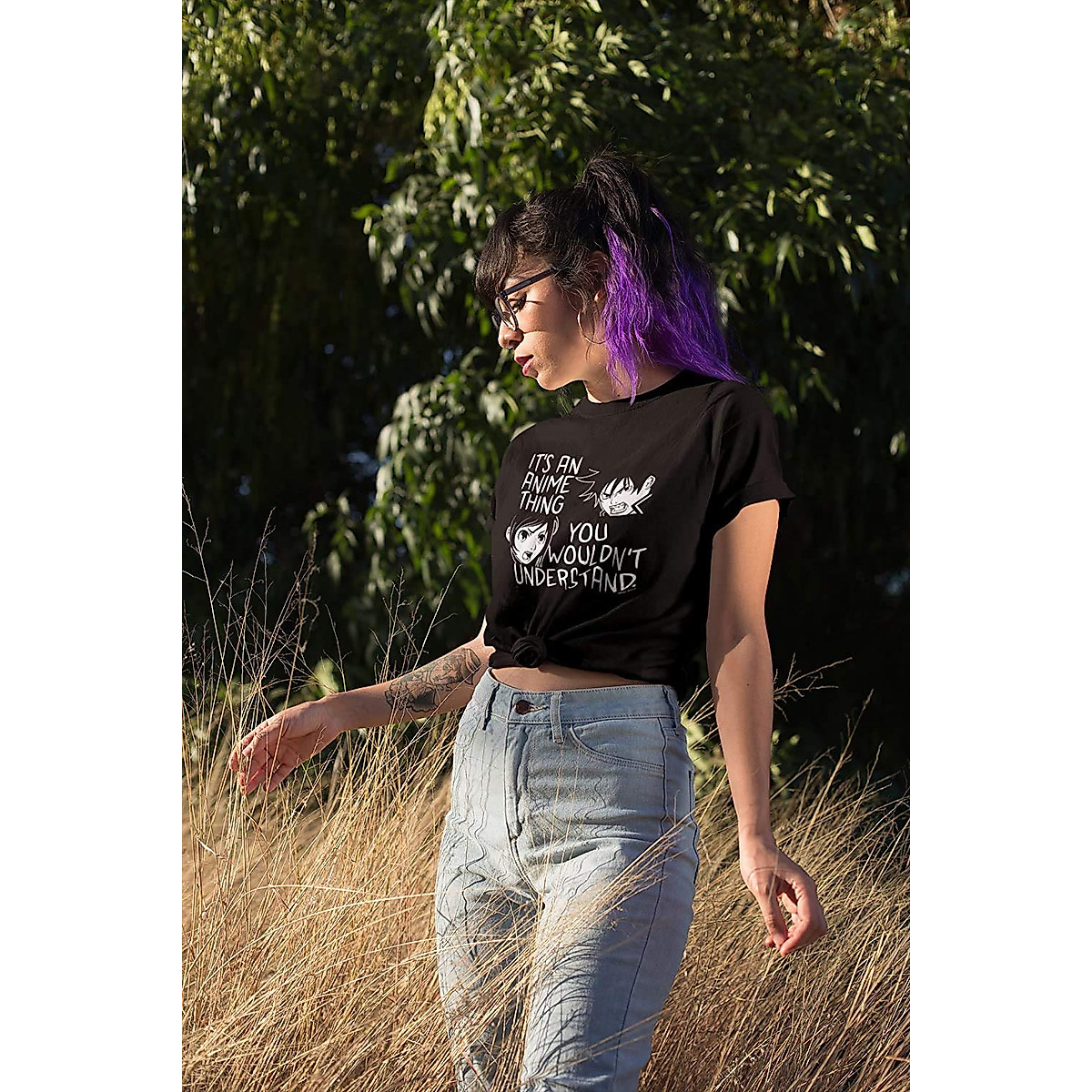 It's an Anime Thing, You Wouldnt Understand - Mens or Womens Organic Cotton Unisex Anime Gift Novelty T-Shirt Black