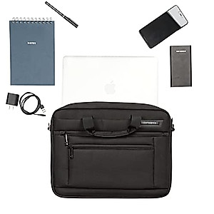 Samsonite Classic 2.0, Black, 17" 2 Compartment Briefcase
